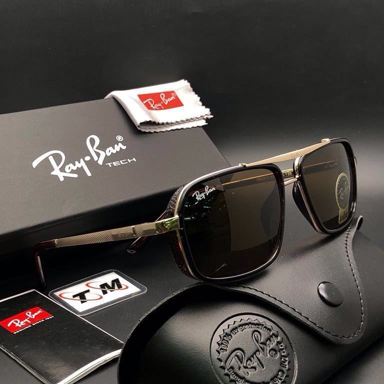 RAY-BAN Brown & Gold 4413 Aviator Trendy Hot Favourite Wintage Sunglas ...